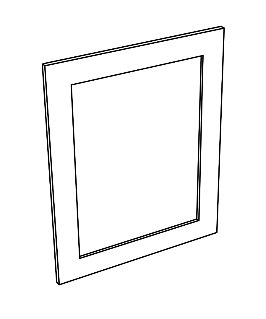 Deco Door-base- Tall (Aspen - Cream White) – North Cabinetry